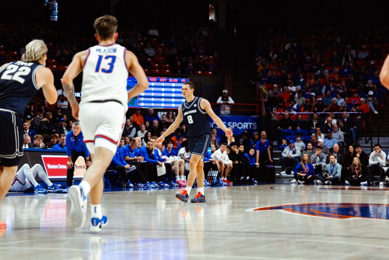 USU men’s basketball: Aggies blow by Broncos on the road | USU Sports ...