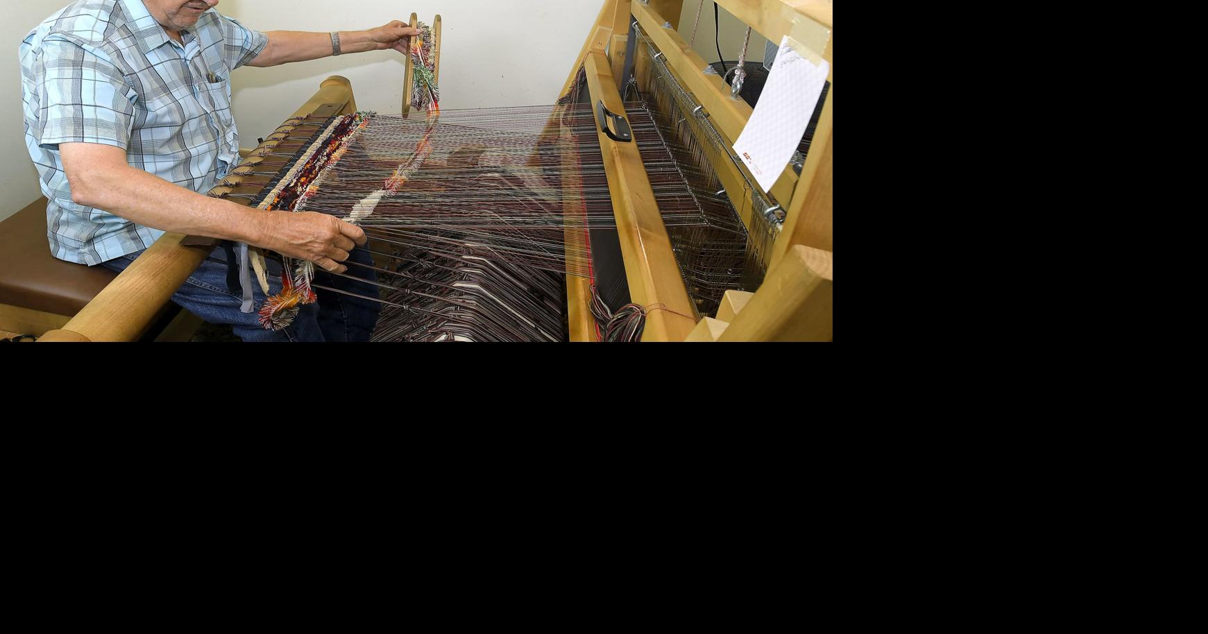 Looming lost art: Mendon weaver piles up hundreds of rugs as summer ...