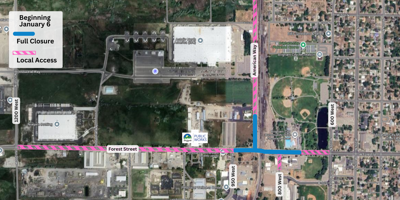 New overpass project to close Forest Street for nearly two years ...