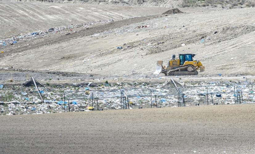 Plastics from North Valley Landfill litter surrounding fields following ...