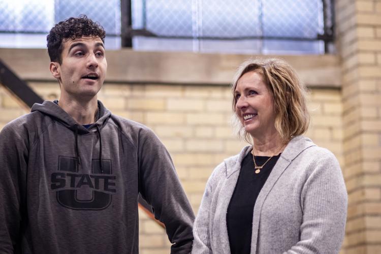 Ruiz overcame cardiac arrest, was honored at annual USU track meet ...
