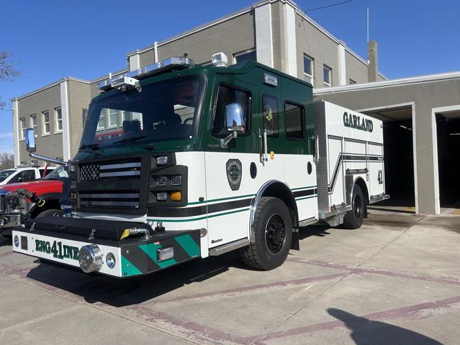 Garland celebrates new fire engine with traditional “push-in” ceremony ...
