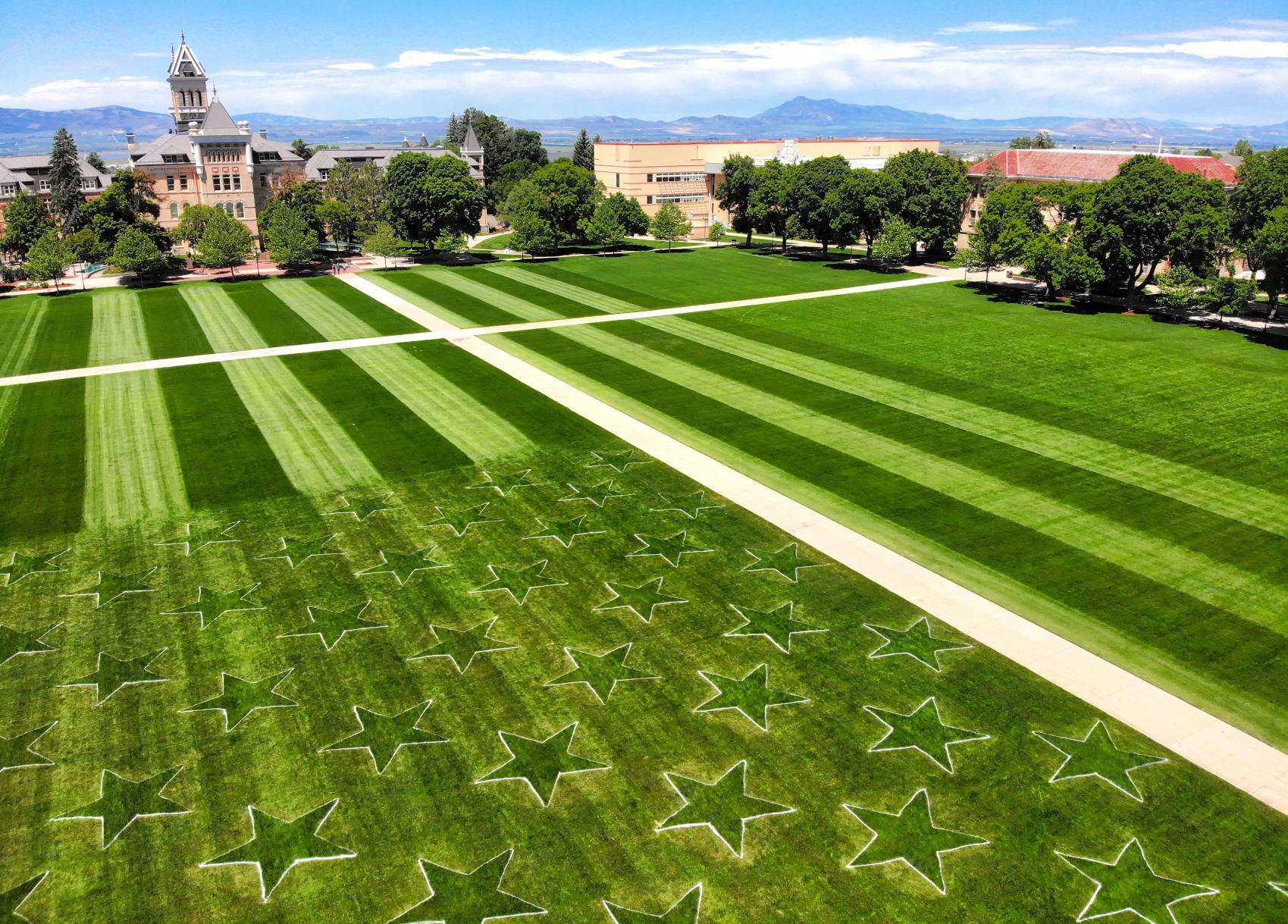 The Quad gets July Fourth treatment from USU Facilities | Education ...
