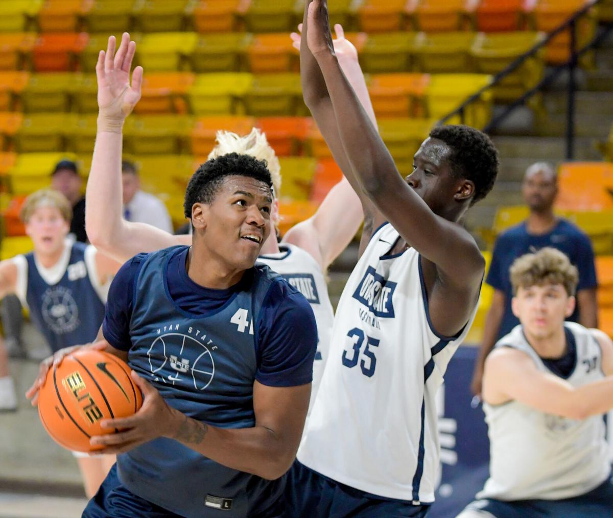 USU men’s basketball: Newcomers Clark, Boe talk about learning to be ...