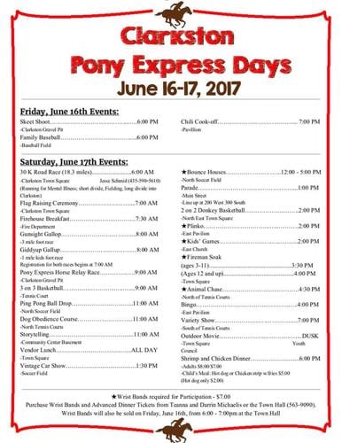 Annual Pony Express Days kicks off in Clarkston | Allaccess | hjnews.com