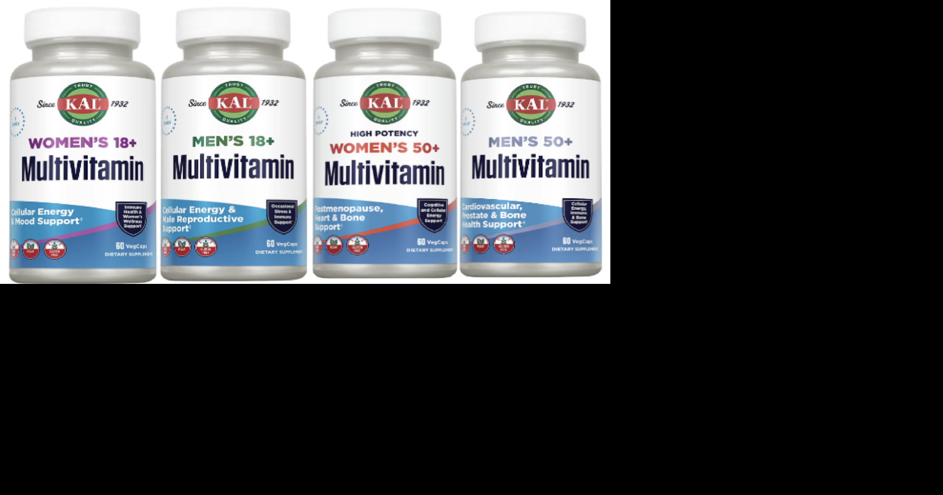 KAL Vitamins Expands Multivitamin Line with Age-Specific Formulas for ...