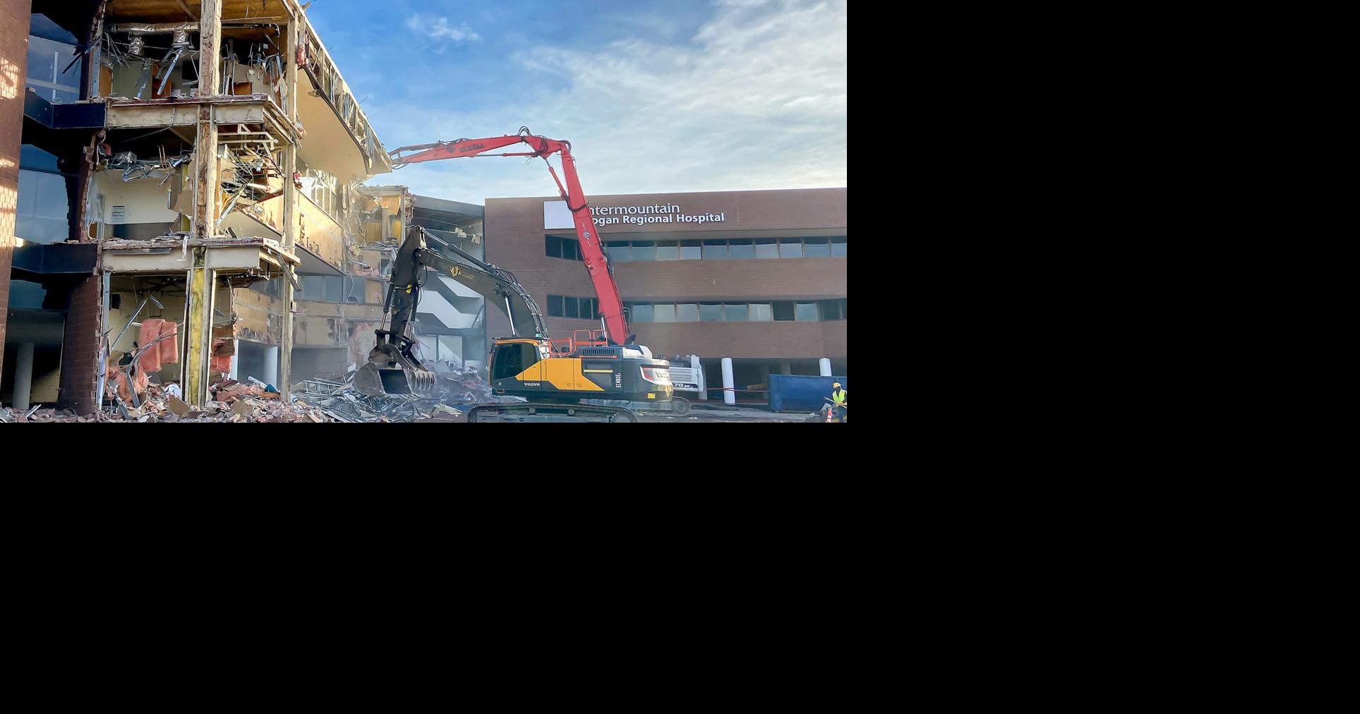 Logan Regional Hospital begins demolition of old patient towers | Local ...