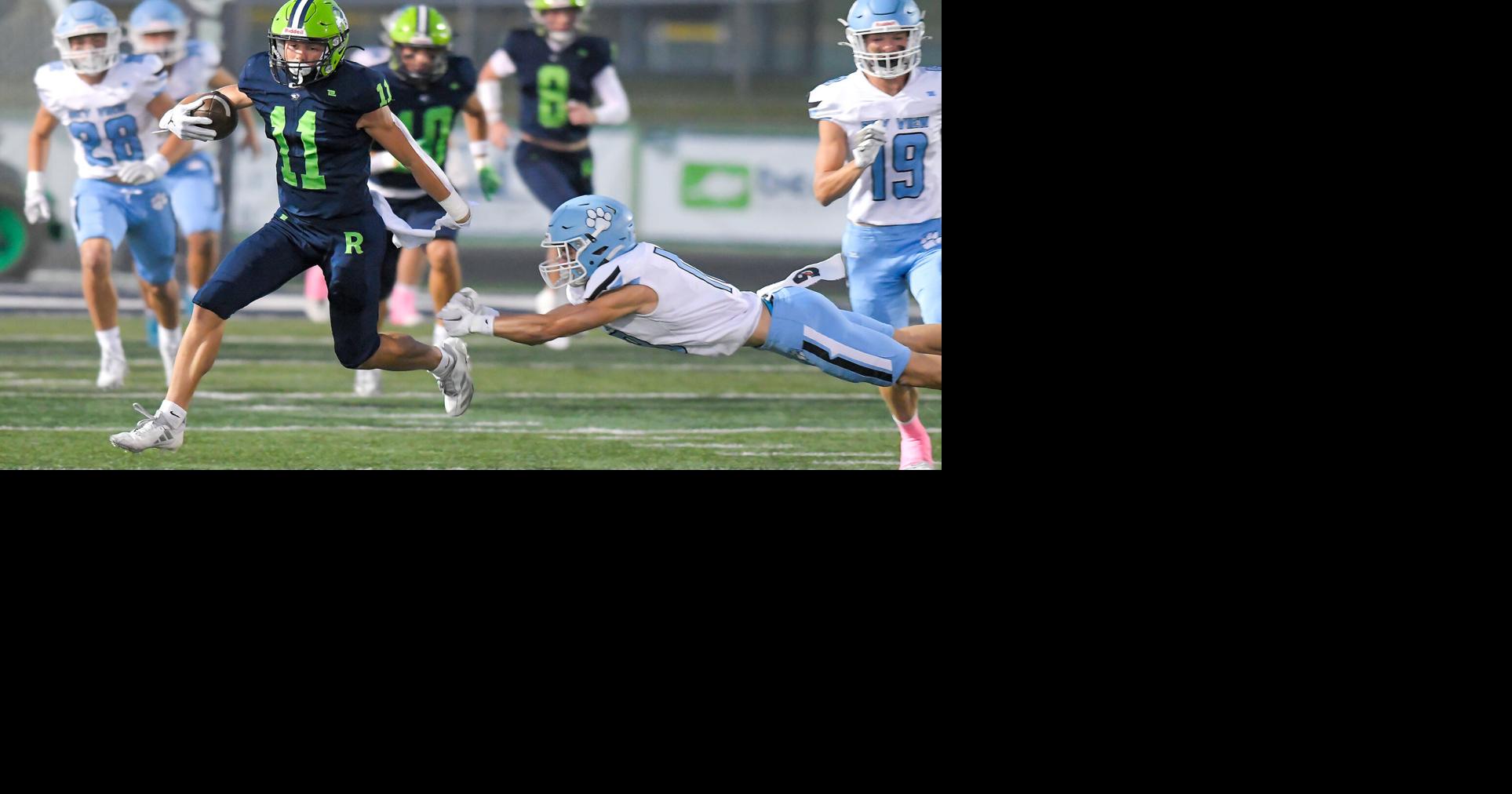 Prep football: Riverhawks tame Bobcats, remain perfect on season ...