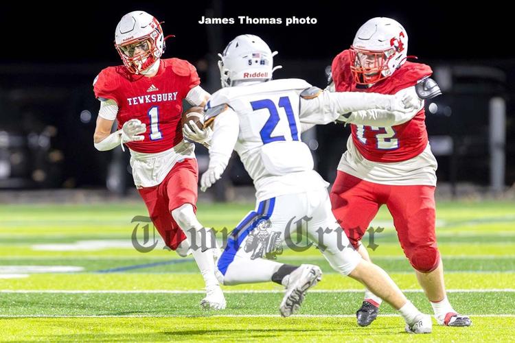 Redmen make it 10 in a row: Tewksbury High football blows out Ashland ...