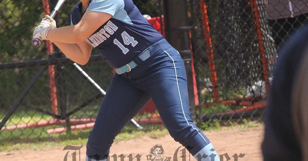 Softball wins share of league title: Pounding of Burlington is key for ...