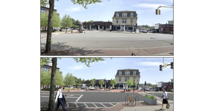 Town officials pitch pedestrian-friendly vision for Stoneham Square ...