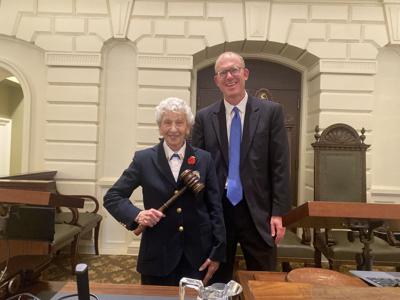 Margie Labedz recognized at State House for Military Appreciation Day ...