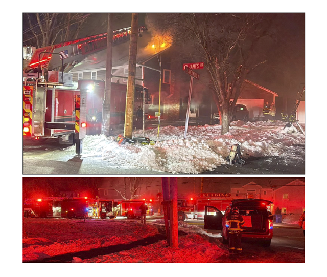 Two hurt at scene of three-alarm blaze on James Road | Reading ...