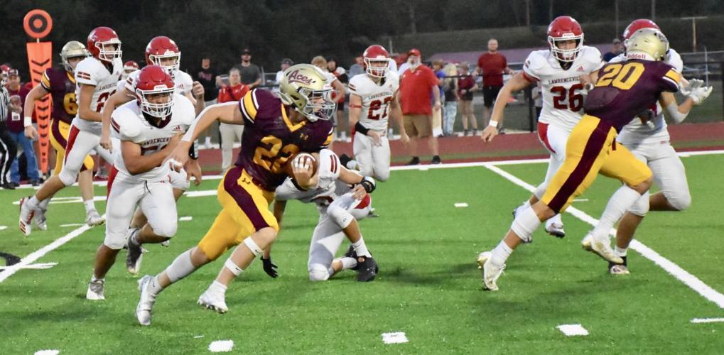 Golden Aces open play on new football field with 60-6 victory | Sports ...
