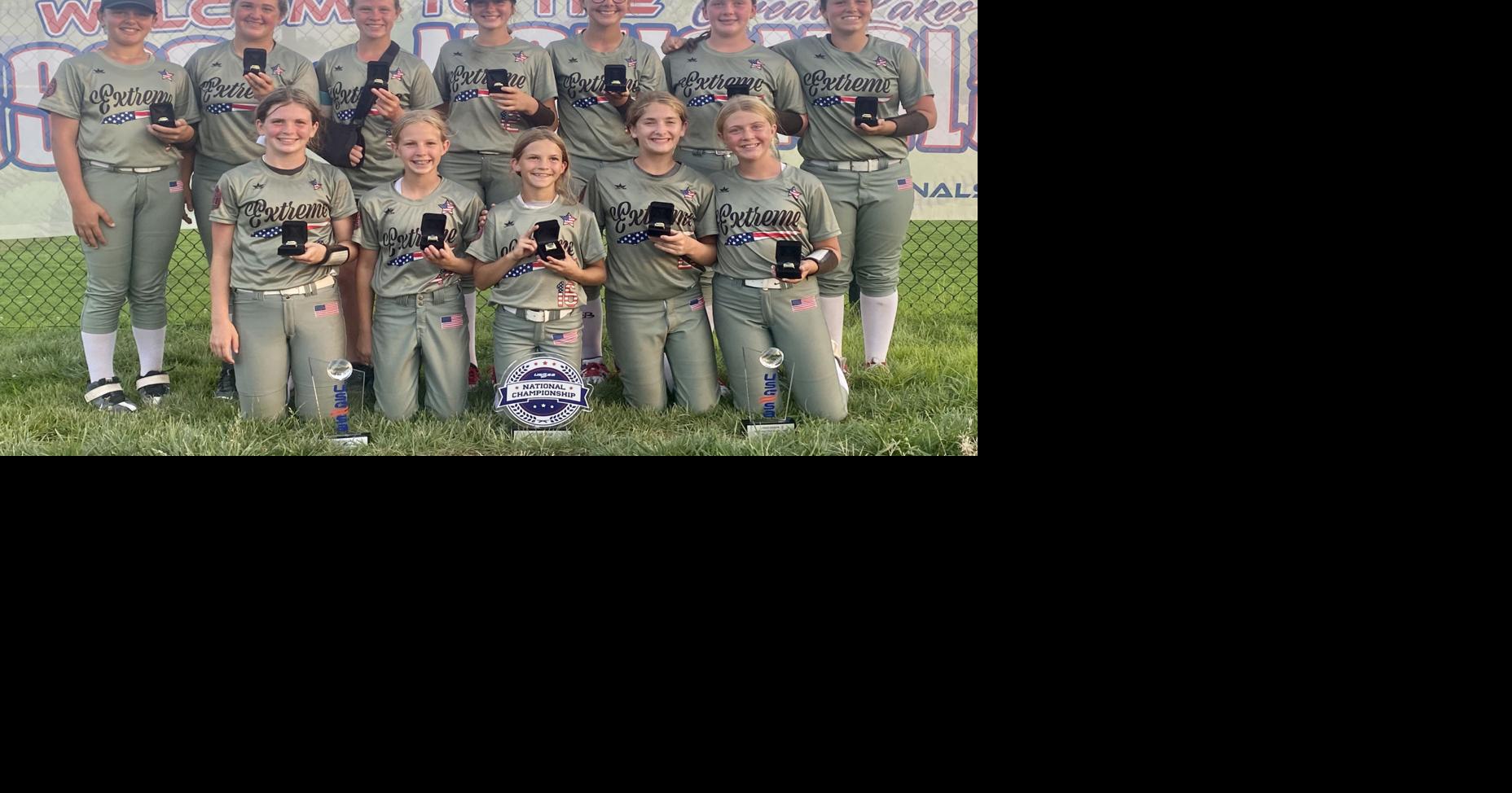 12U Extreme softball team are B Level USSSA Great Lakes Champions ...