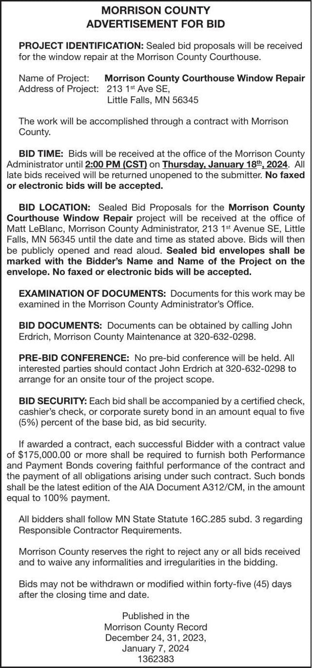 Morrison County Record | hometownsource.com