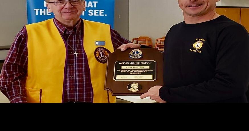 Knettel presented with Melvin Jones Fellowship Award | News ...