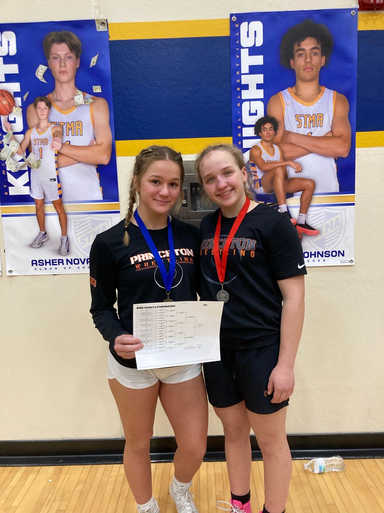 Four Princeton wrestlers advance to state | Milaca High School ...
