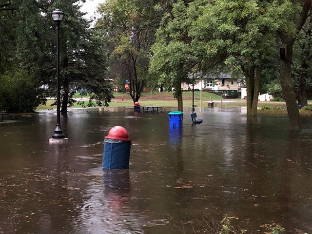 Heavy rains cause flooding, road closures in Spring Lake Park | Free ...
