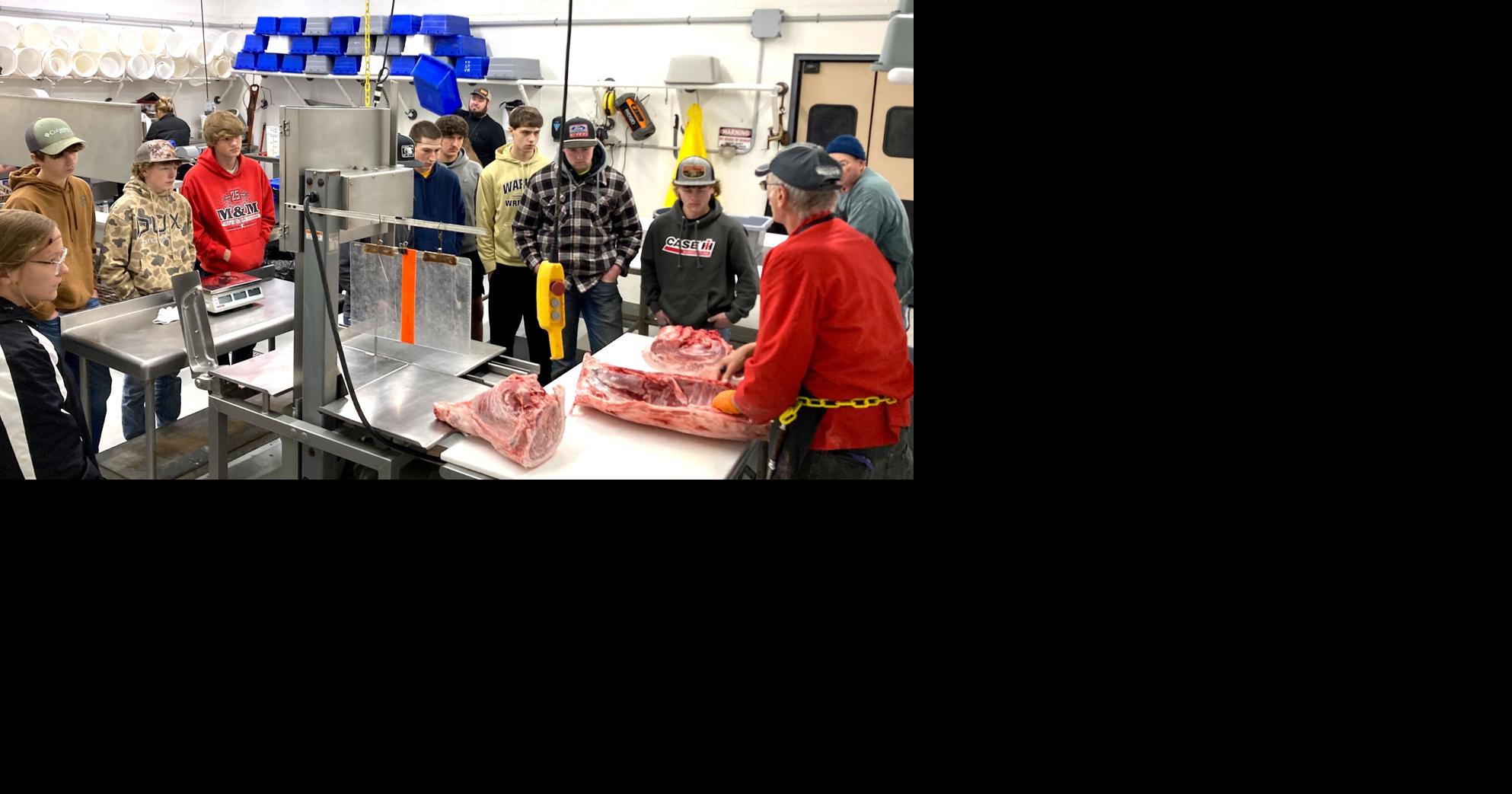 Caledonia High School Food Science class learns about beef and pork ...