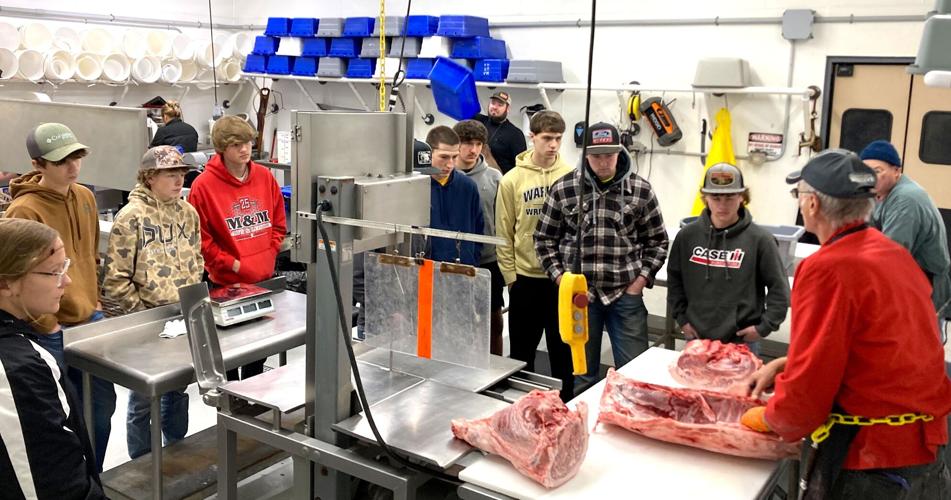 Caledonia High School Food Science class learns about beef and pork ...