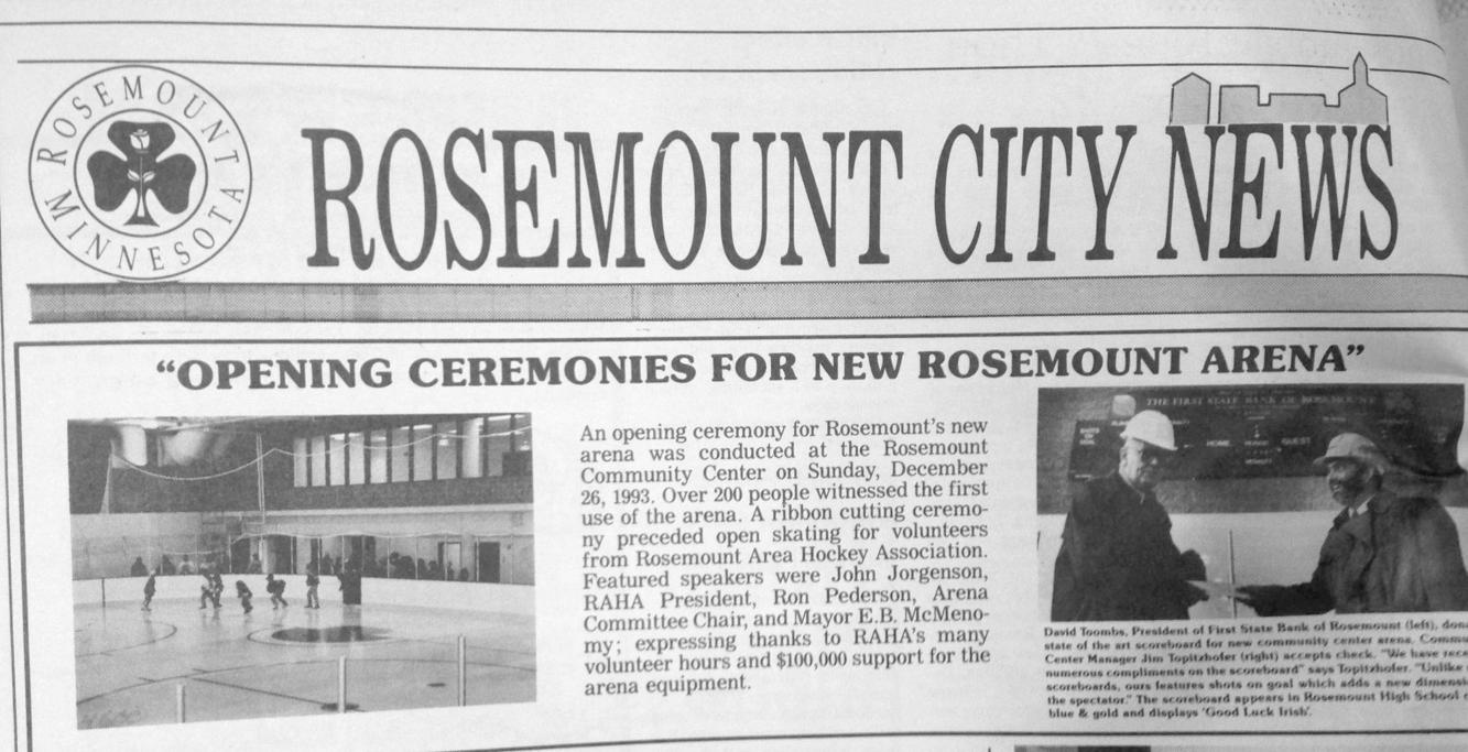 Rosemount Ice Arena commemorates 25 years | Sun This Week ...