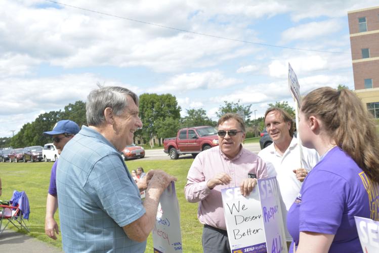 Service employees picket at Mercy Hospital | Local News ...