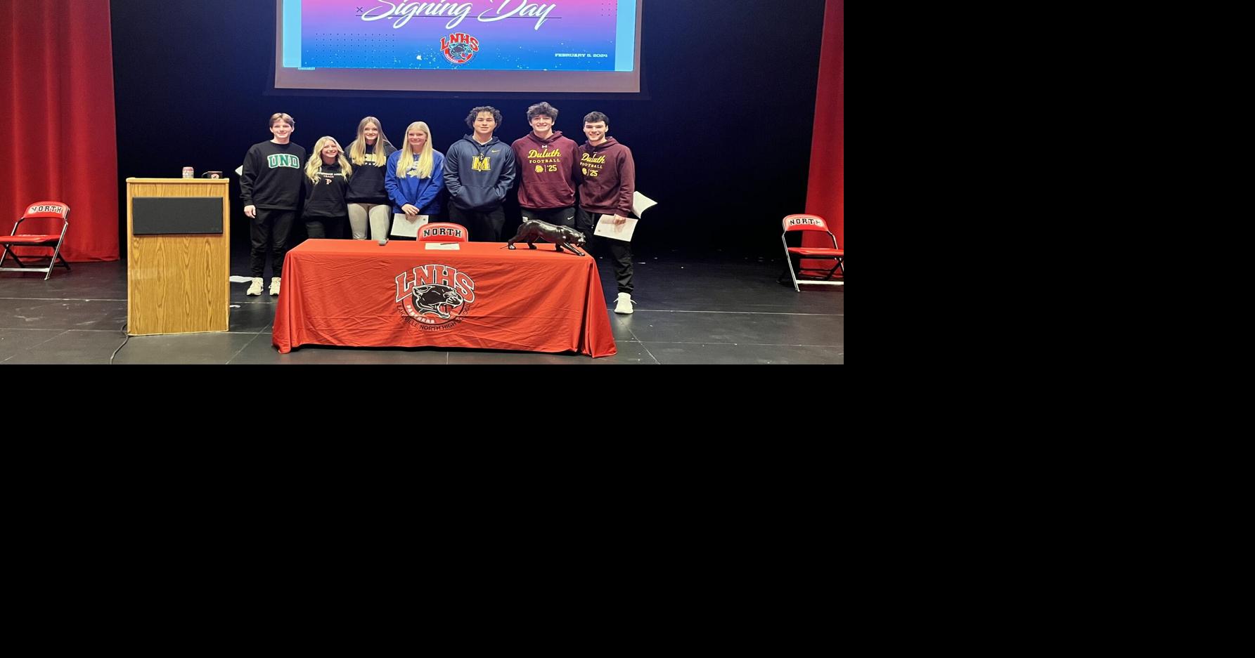 Lakeville high school student athletes sign letters of intent for their ...