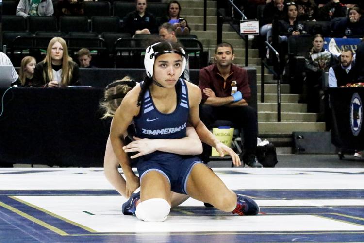 Zimmerman's Teagan Earley finishes second at state wrestling tournament ...