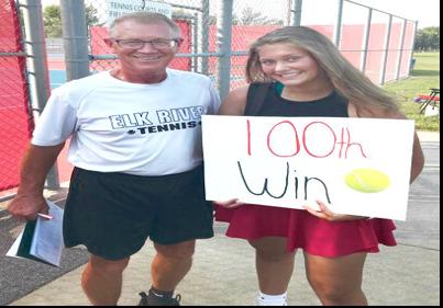 Elks girls tennis junior Leah Skogquist wins 100th career match | Elk ...