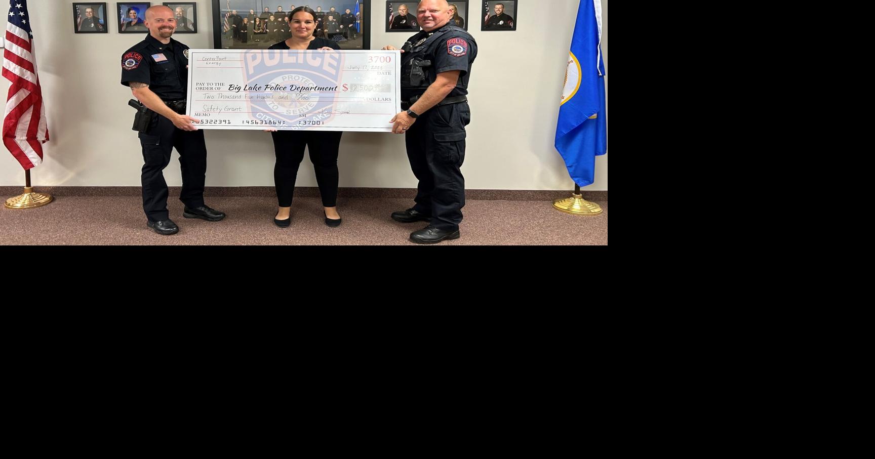 CenterPoint Energy awards safety grant to Big Lake Police Department ...