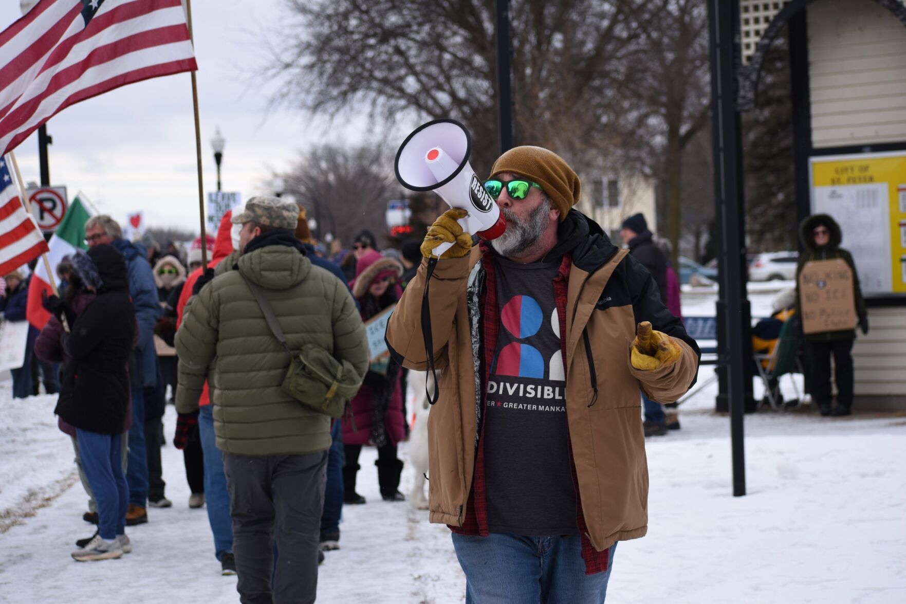Protest erupts in St. Peter over death of Minneapolis woman shot by ICE ...