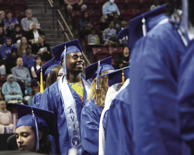 PHOTOS: Hopkins graduates look ‘Royal’ in blue gowns | Eden Prairie ...