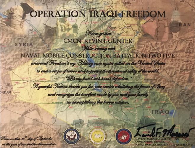 Veteran Kevin Gunter fulfills his dream of serving his country ...