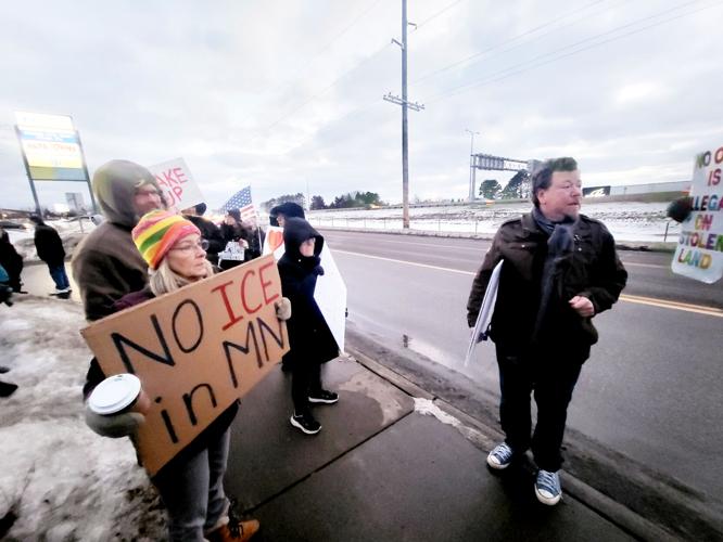 Elk River residents protest ICE action at New Hong Kong Buffet, owner ...