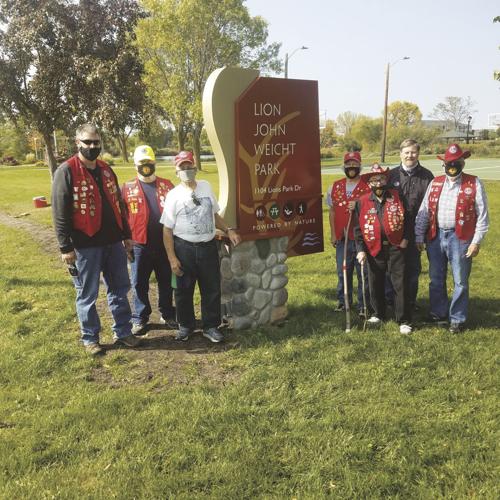 Lion John Weicht Park signs dedicated | Elk River Star News ...