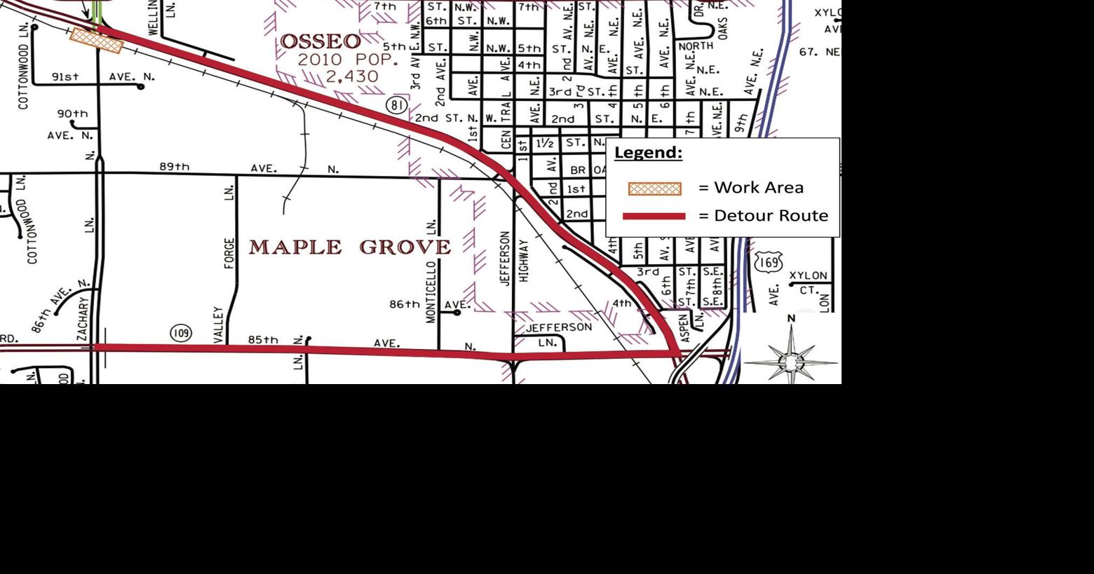 Zachary Lane road closure in Maple Grove | Free | hometownsource.com