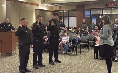 Three new Farmington Police officers take oath of office | Farmington ...