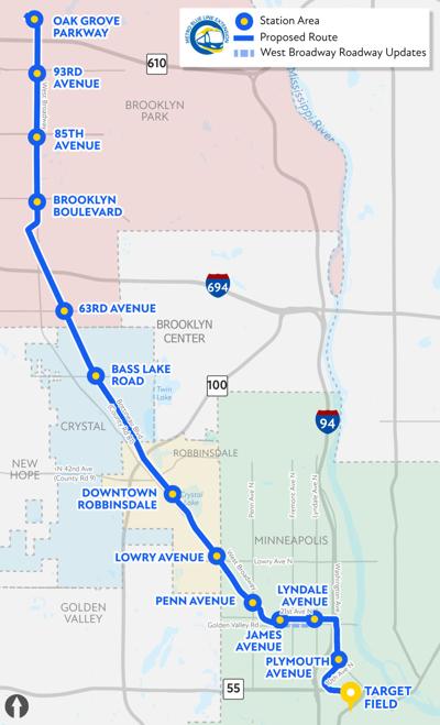 Proposed route for Blue Line Extension endorsed | Sun Post ...
