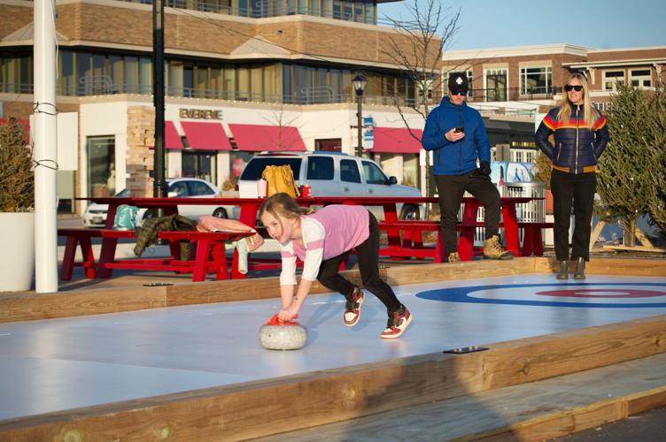 PHOTOS: Iceless curling lane opens in new Panoway park | Wayzata ...