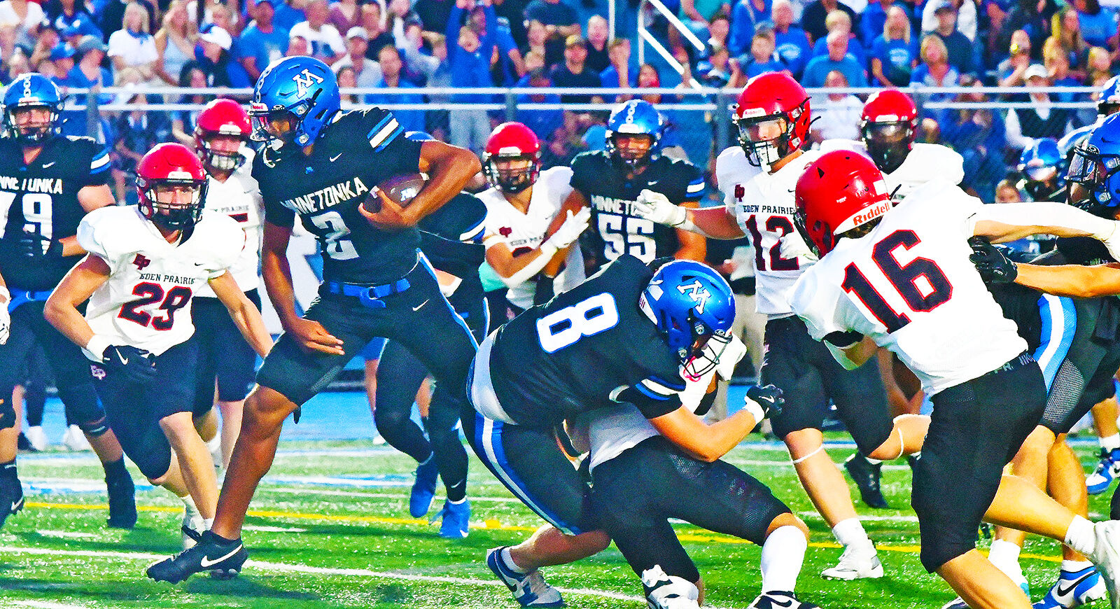 12,000 sets of eyes watch Tonka hold on for the win | Sports ...