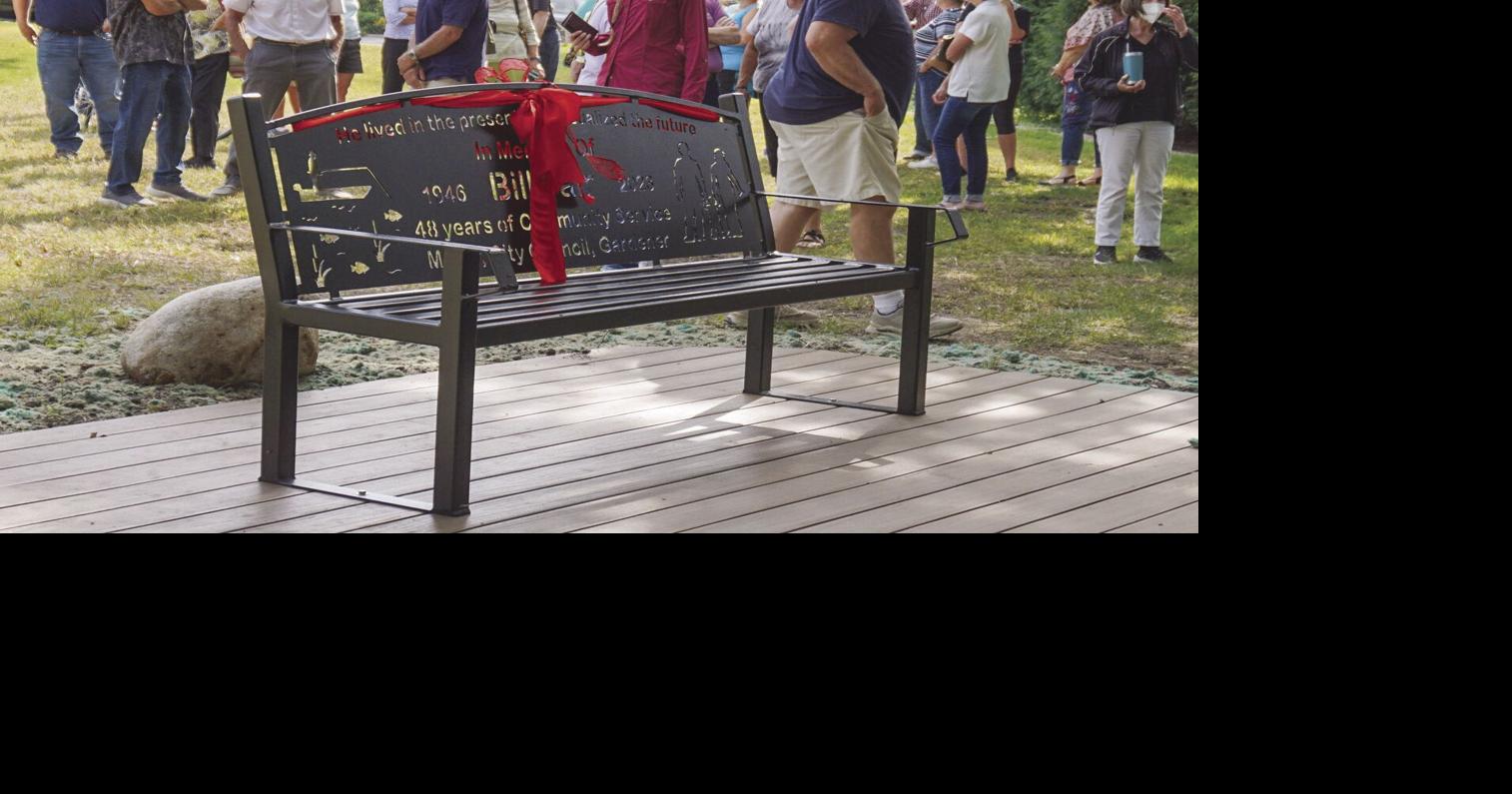 Bench dedicated in memory of late leader Bill Fair | Monticello Times ...