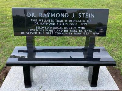 All welcome to attend dedication of Dr. Raymond J. Stein memorial bench ...