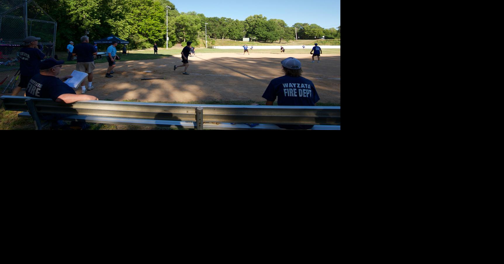 PHOTOS: Wayzata police take on fire department for annual softball game ...