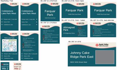Apple Valley park system signage may get updates | Apple Valley ...