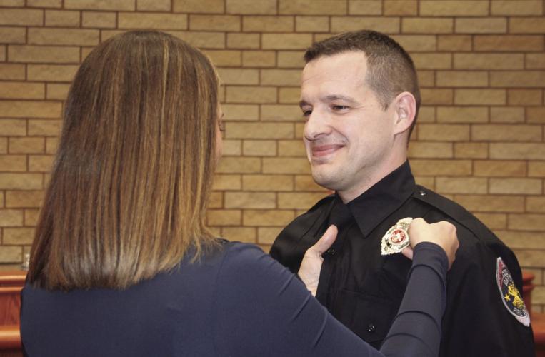 Council hosts badge pinning ceremony for new, promoted firefighters ...