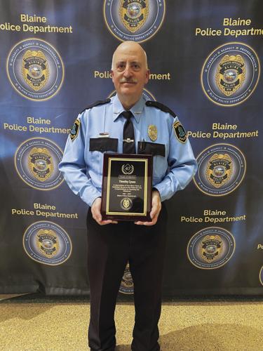 Blaine PD reserve officer honored for 40 years of service | Public ...
