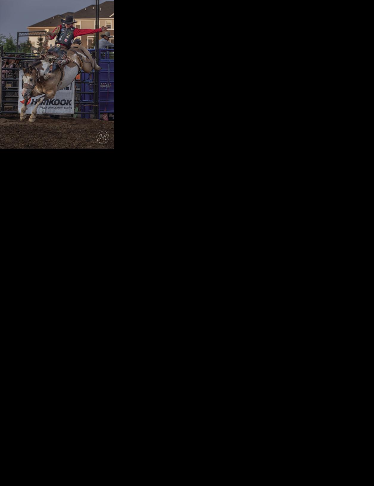 Texas man ties Hamel Rodeo bareback riding record | Free ...