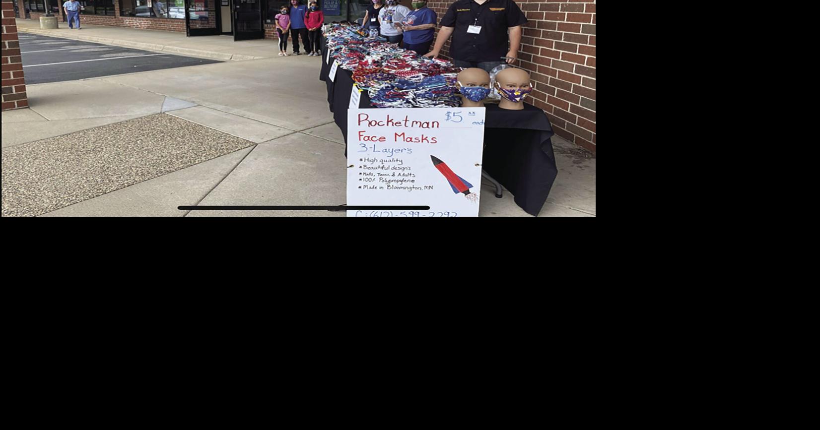 Update: Rocketman’s masks count surpasses 20,000 made since March ...