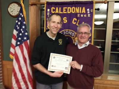 Caledonia Lions present special award | Community | hometownsource.com